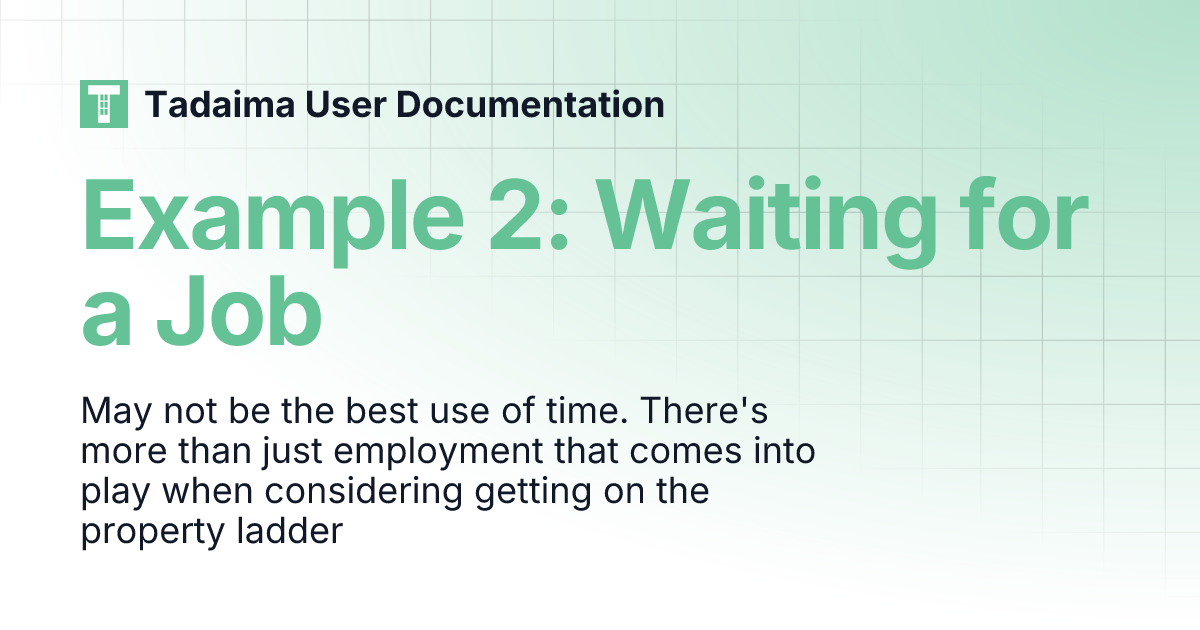 Example 2: Waiting for a Job | Tadaima User Documentation
